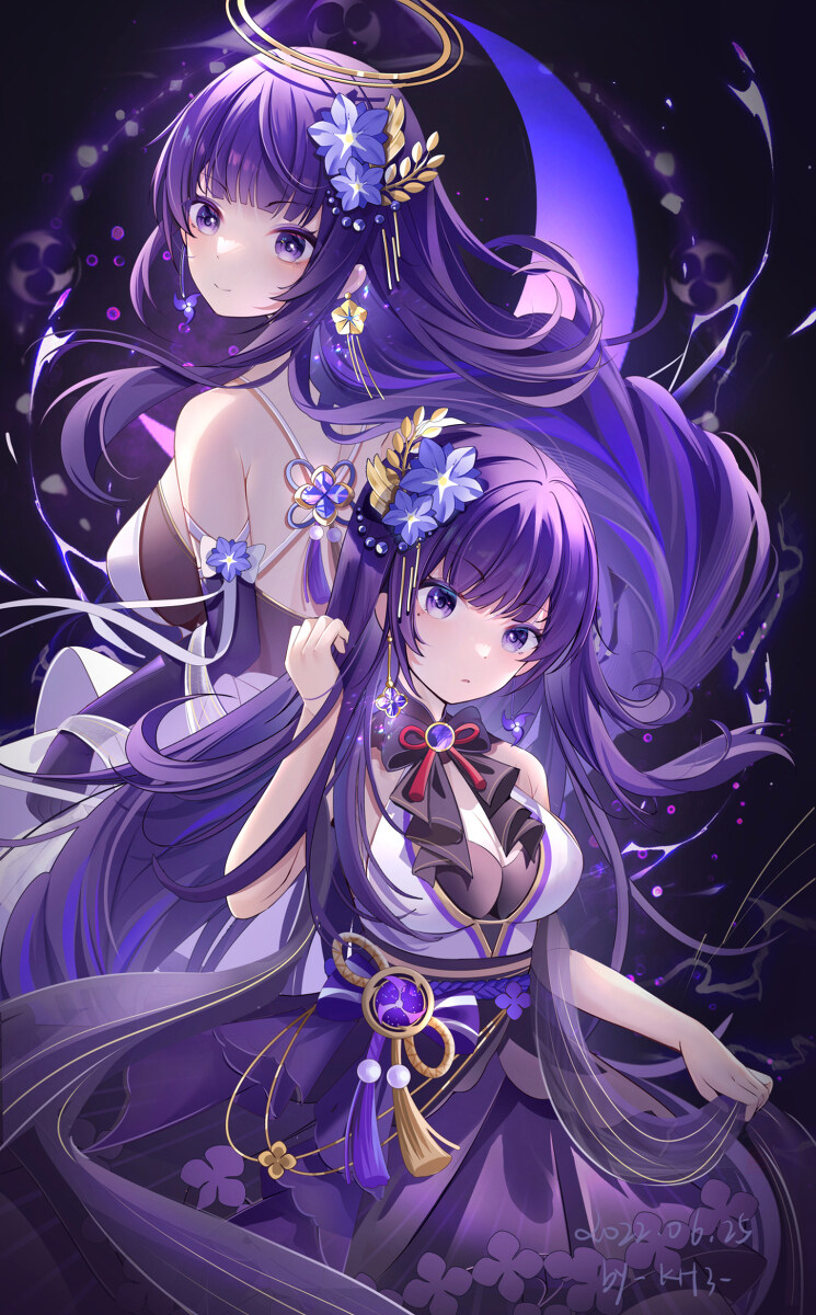 更新 ~ 雷电将军原神genshin Impact 插画世界